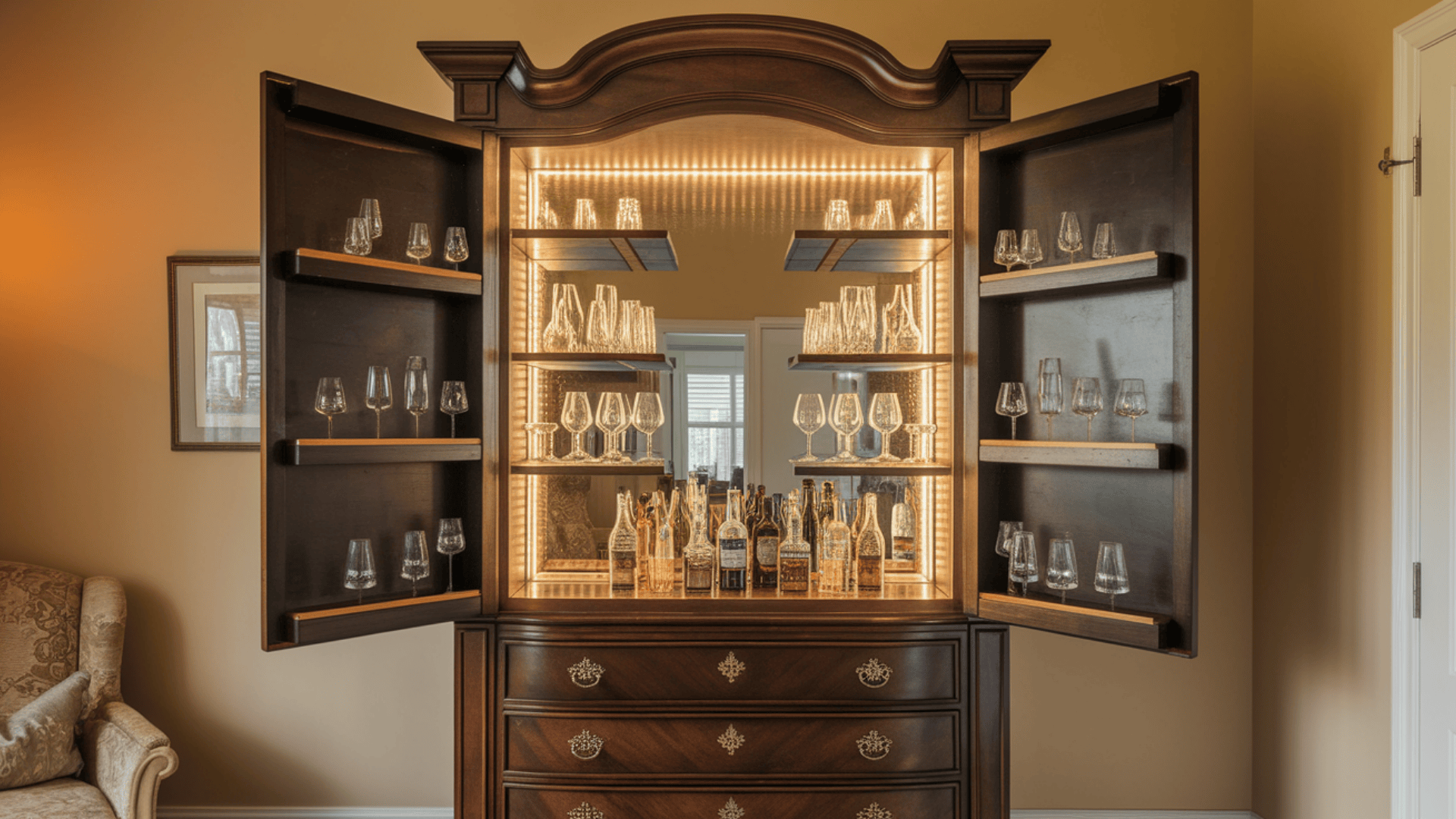 101 Dry Bar Ideas That Impress Every Guest - SweetParrishPlace