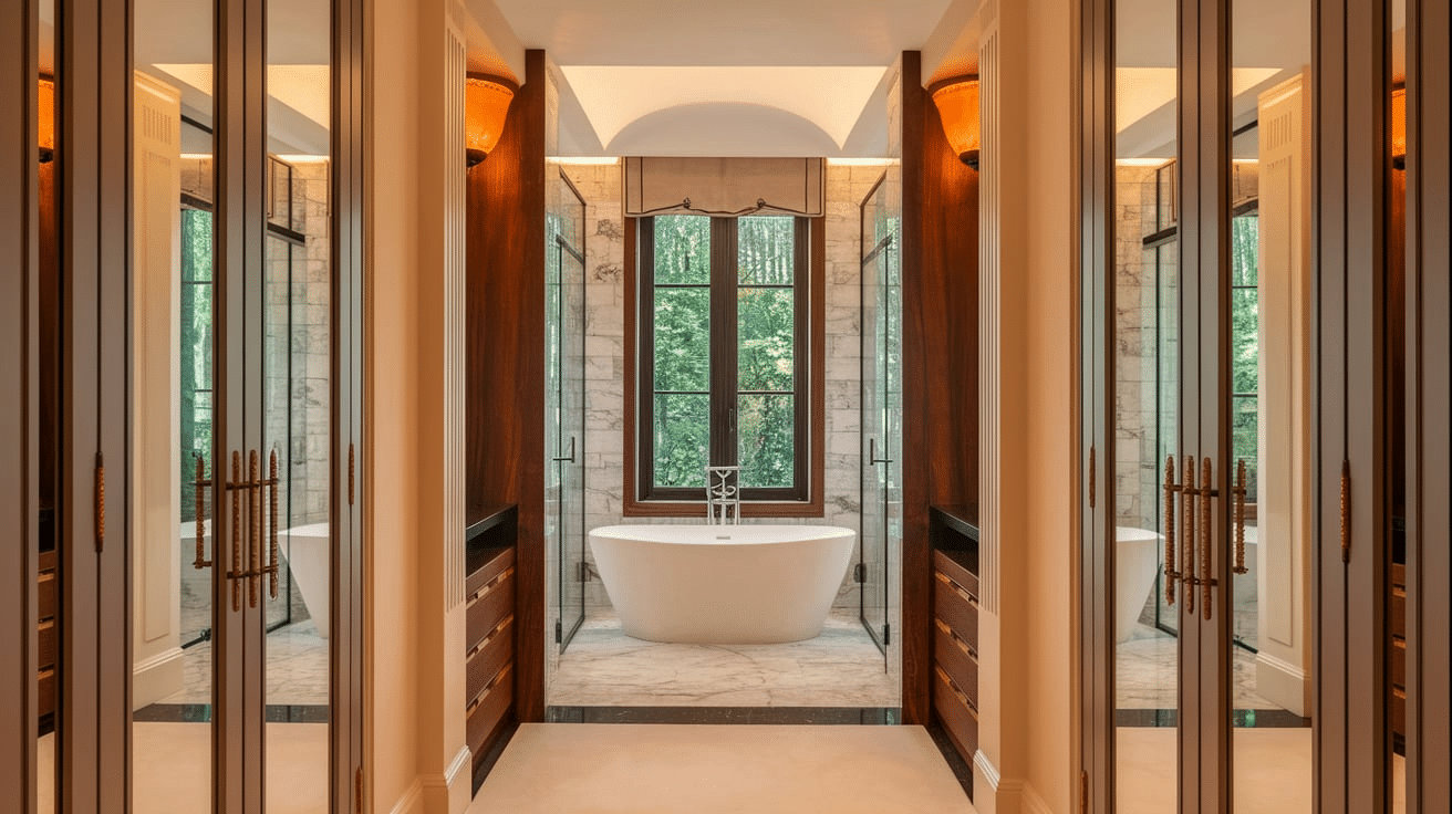 23 Master Suite Walk-In Closet with Bathroom Design Ideas ...