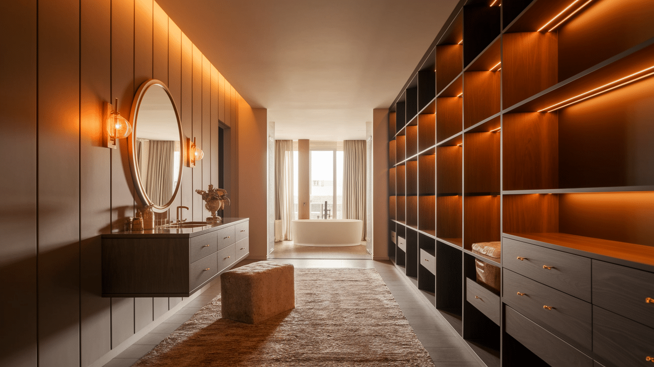 23 Master Suite Walk-In Closet with Bathroom Design Ideas ...
