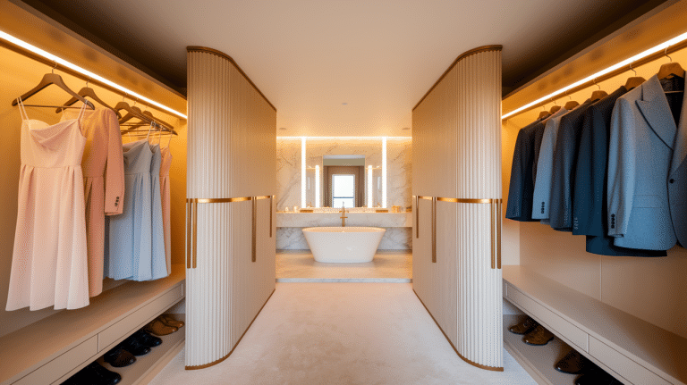 23 Master Suite Walk-In Closet with Bathroom Design Ideas ...