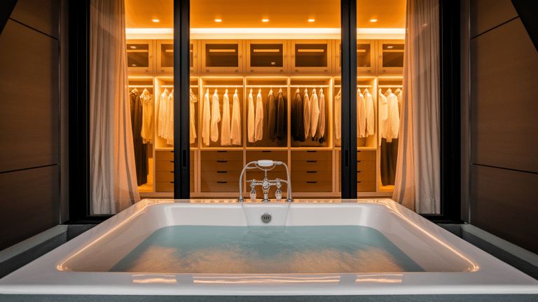 23 Master Suite Walk-In Closet with Bathroom Design Ideas ...